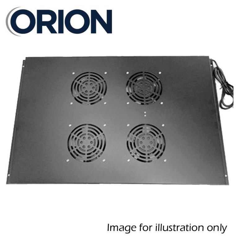 4-way fans roof fan tray for Orion racks FTRFM-4 – 123 Racks