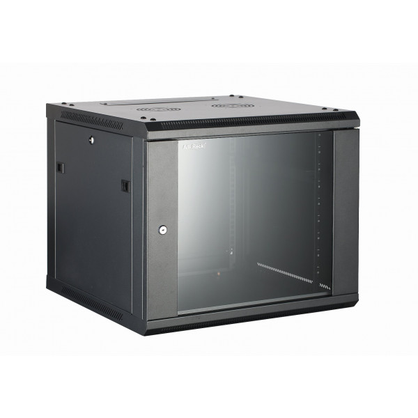 12u 450mm deep Allrack wall mount rack cabinet comms enclosure ...