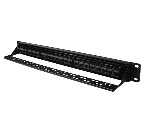 Cat5e in line pass through coupler patch panel PNL24COUP – 123 Racks