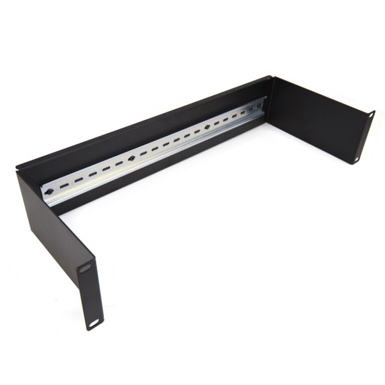 DIN Rail Mounting Bracket 2U for 19 Inch Rack Networking Data Cabinets ...