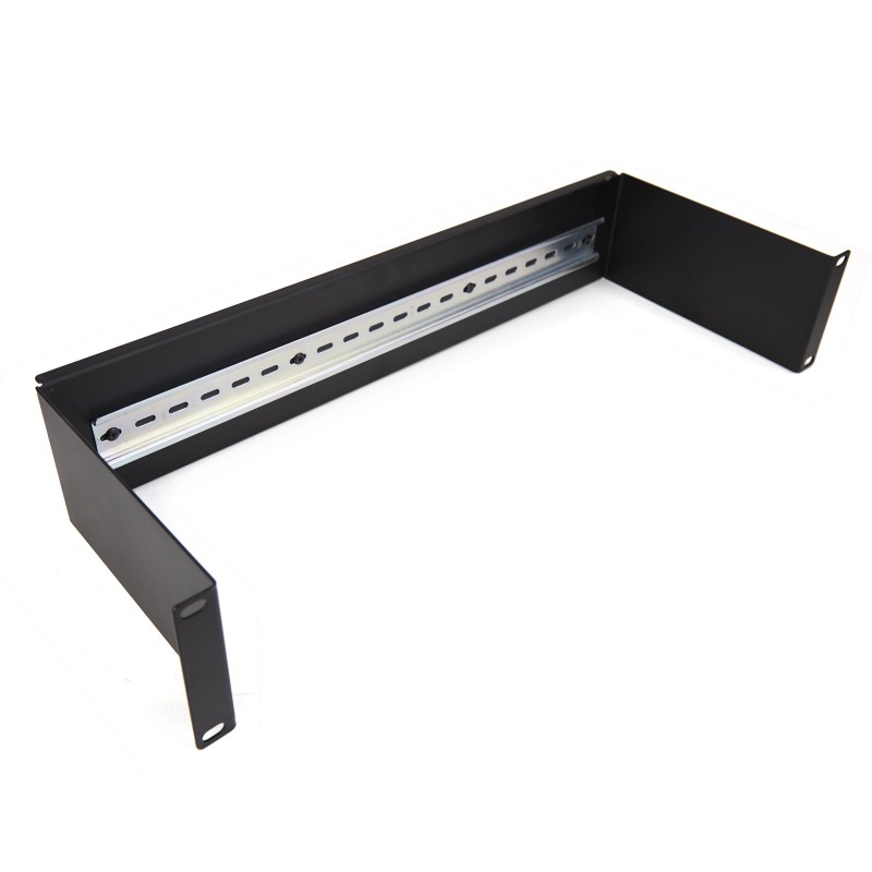 DIN Rail Mounting Bracket 2U for 19 Inch Rack Networking Data Cabinets ...